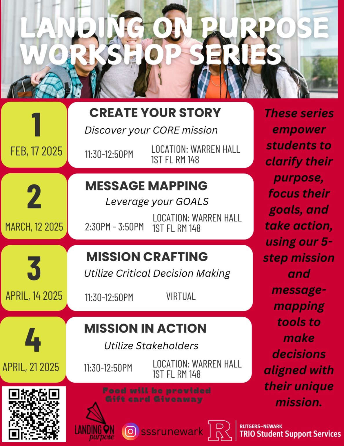 SSS Transform Your Goals with Landing On Purpose: Workshop Series ...