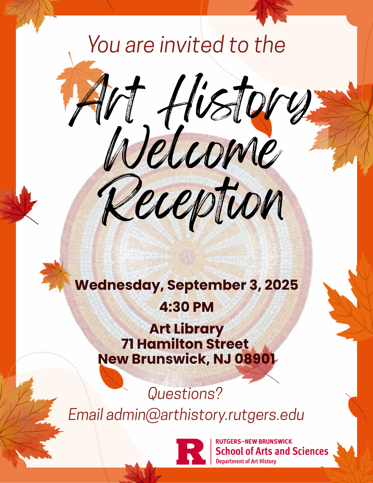 Art History Welcome Reception - Art History Graduate Student Organization