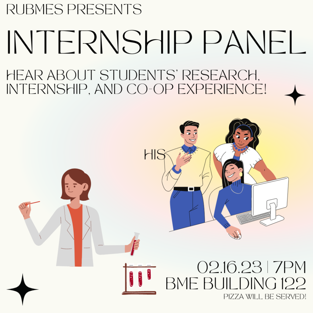 Co-Op, Internship, Research Panel – Biomedical Engineering Society