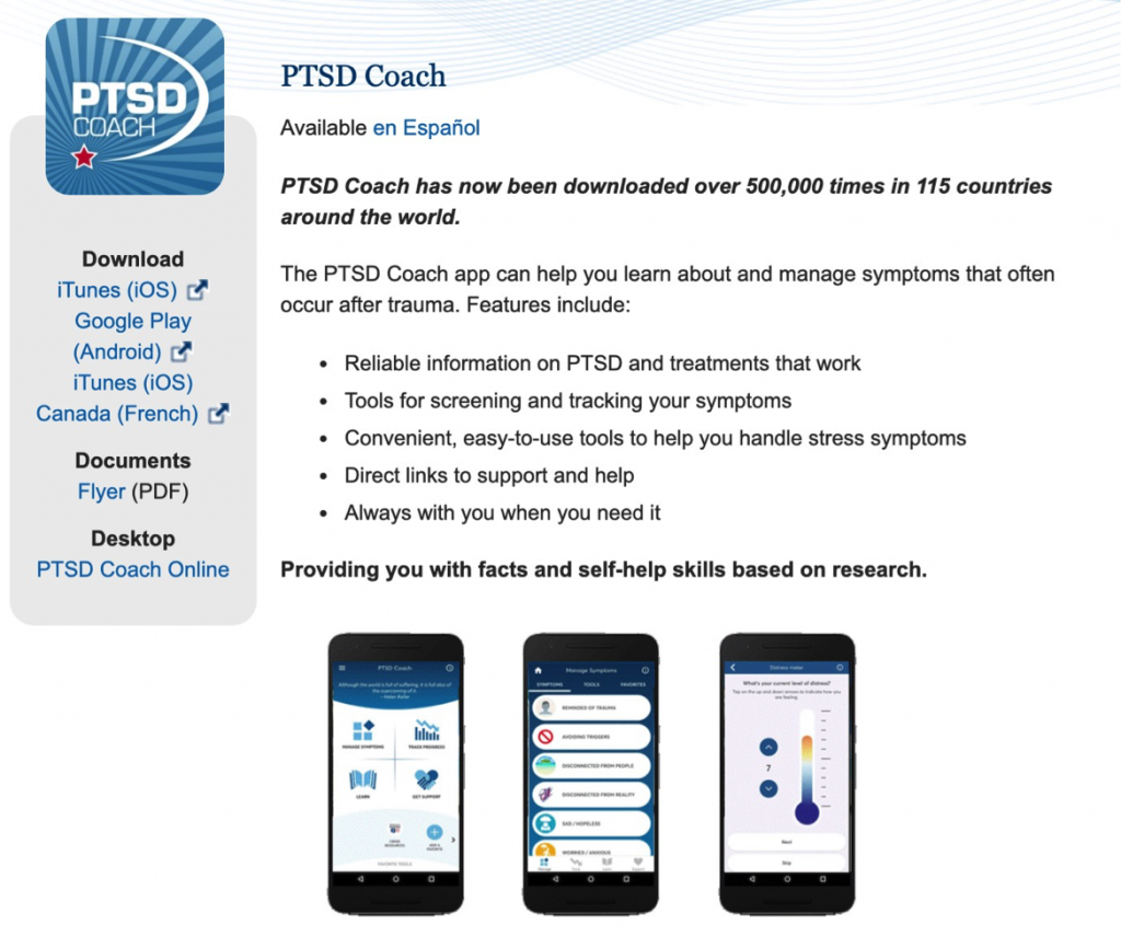 Apps – CBT for PTSD in SEd