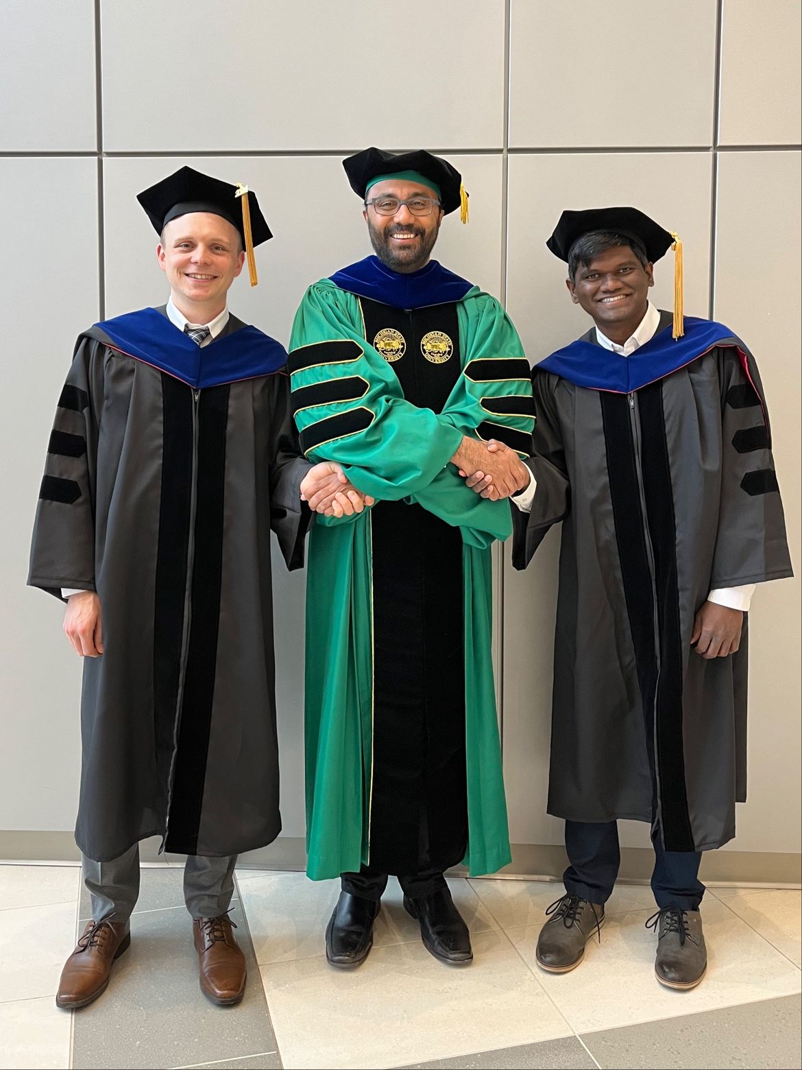 Markus and DJ hooded at the convocation by Dr. Chundawat - Chundawat ...