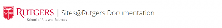 Header Settings – Sites@Rutgers Documentation