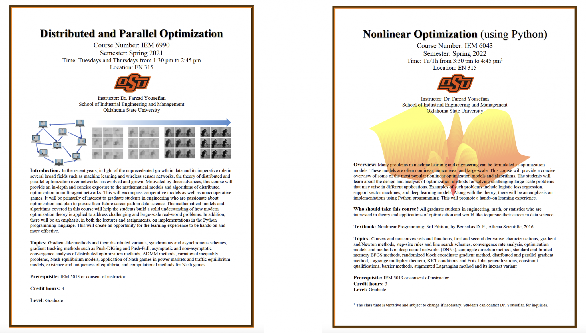 Courses – Farzad Yousefian