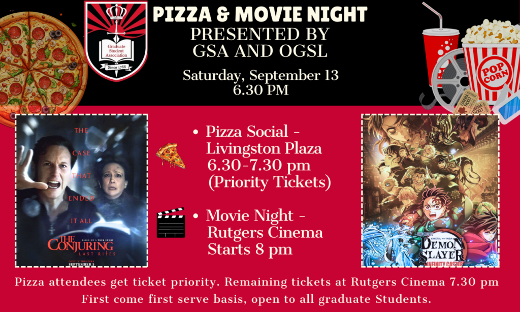 🍕 Pizza & Movie Night 🎬 presented by GSA and OGSL - Graduate Student ...