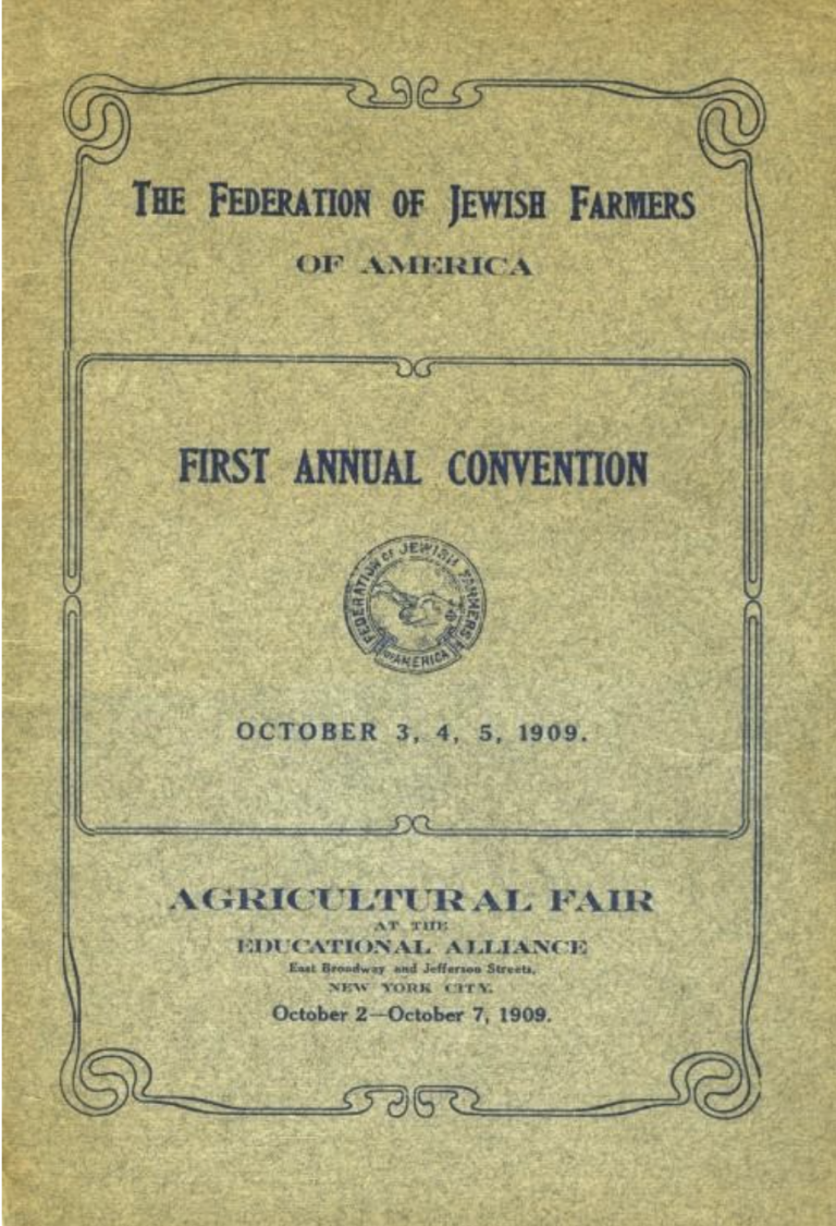 A Short History of Philanthropy In Support of Jewish Farming – Jewish ...