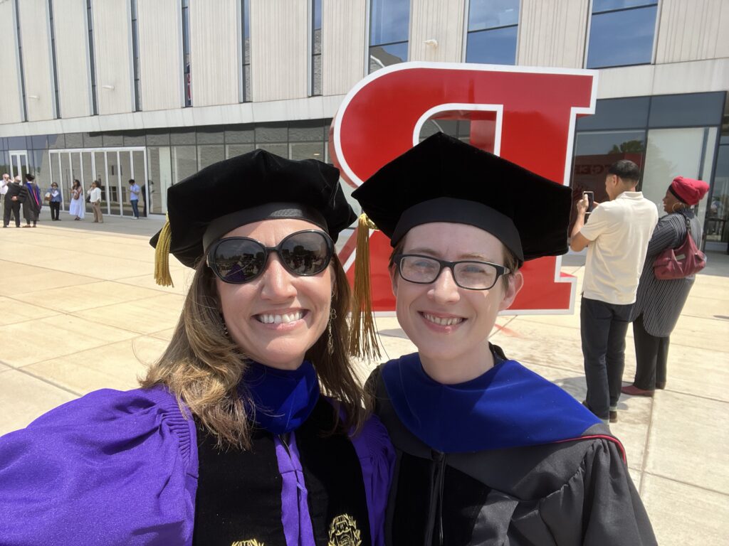 Meg Gotowski gets hooded! - Laboratory for Developmental Language Studies
