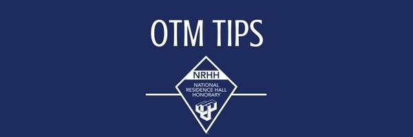 How to Write OTMs – National Residence Hall Honorary
