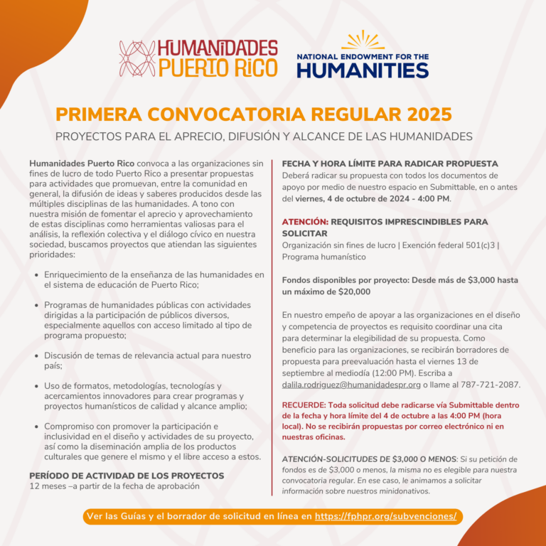 FPH abre convocatoria para proyectos de humanidades - The Rutgers ...