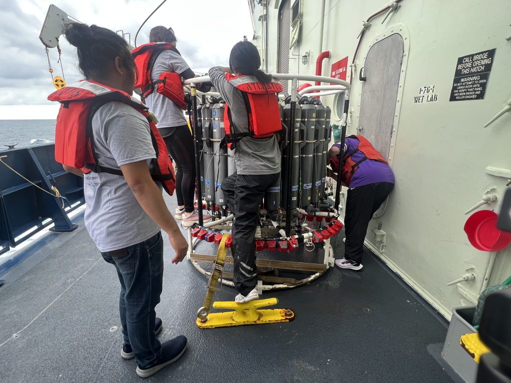 Water Sampling with a CTD – PUFINS at Sea