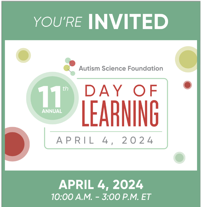 Autism Science Foundation’s Day of Learning – Center for Autism ...