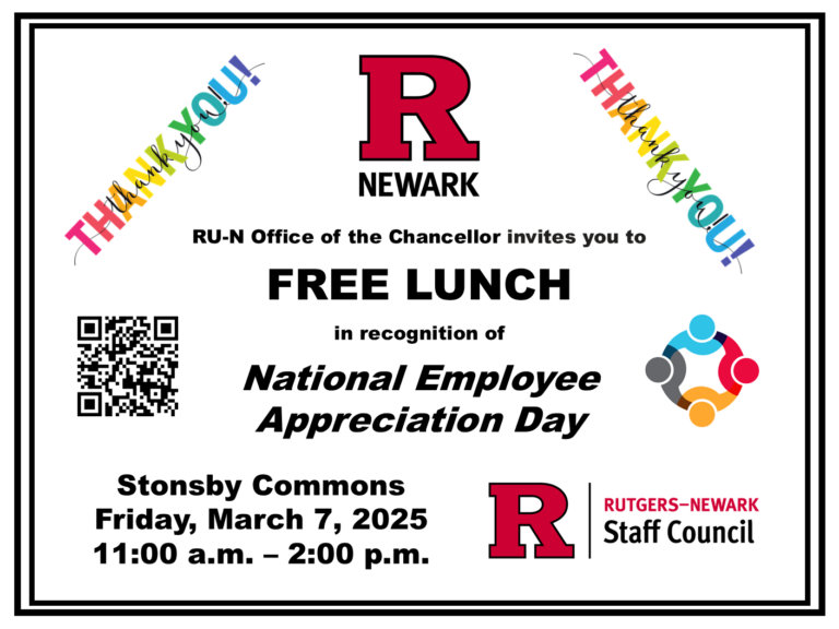 National Employee Appreciation Day Lunch – FREE! - RU-N Staff Council