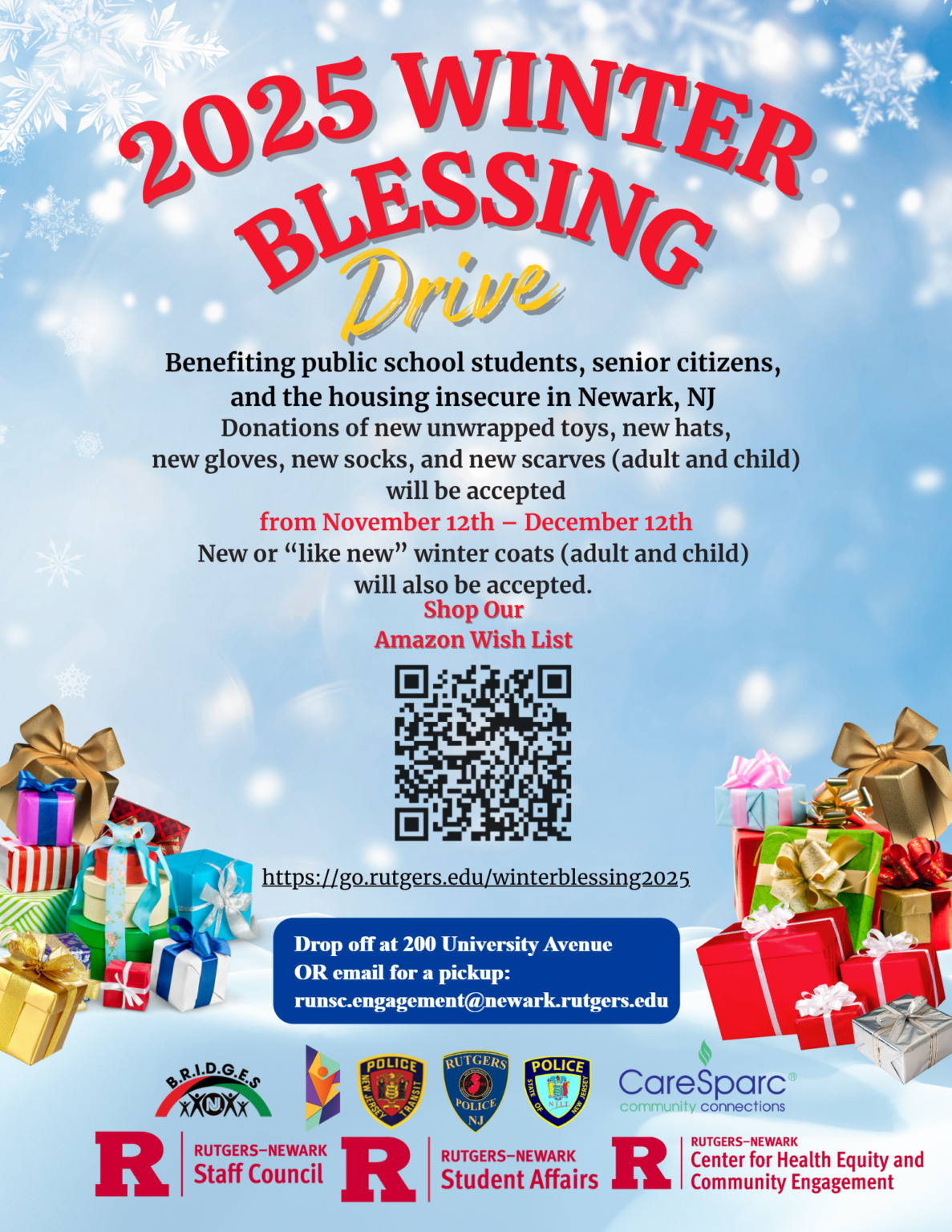 Winter Blessing Drive 2025 - RU-N Staff Council