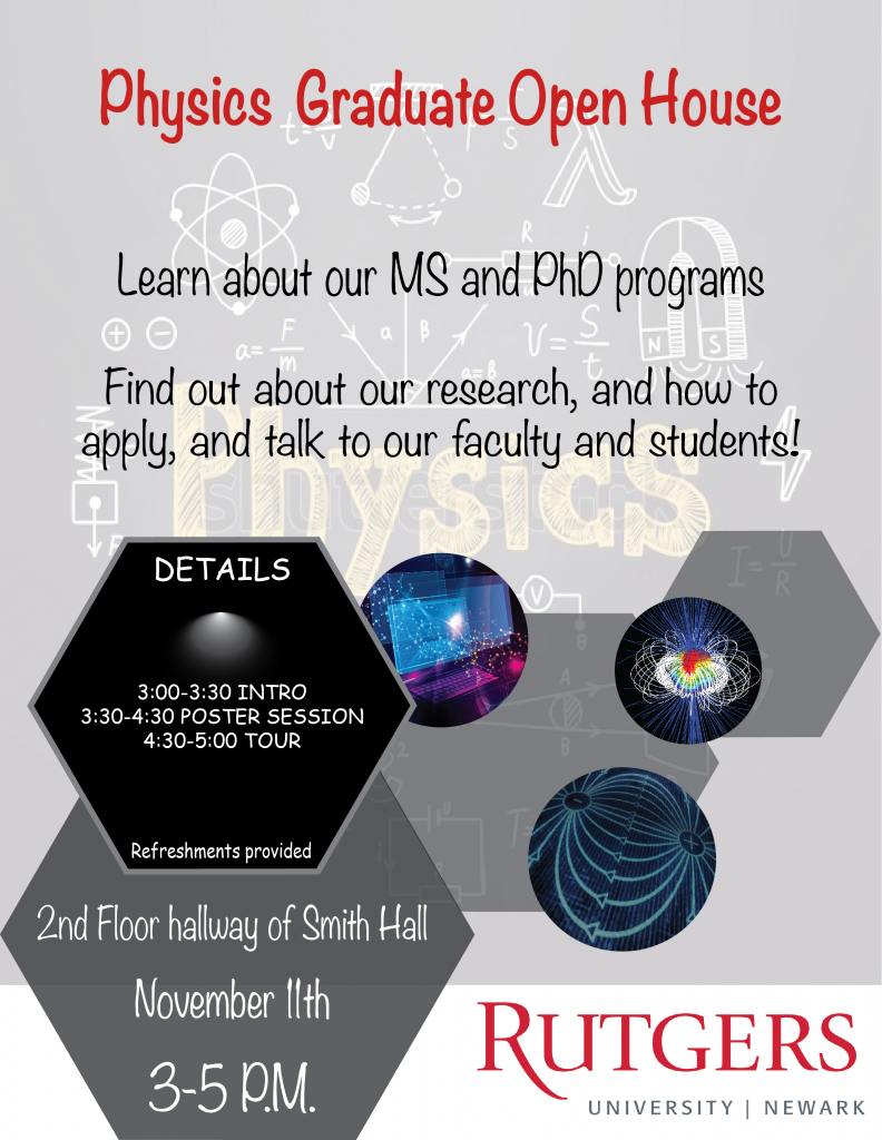 Physics Graduate Open House – Masters Degree in Applied Physics