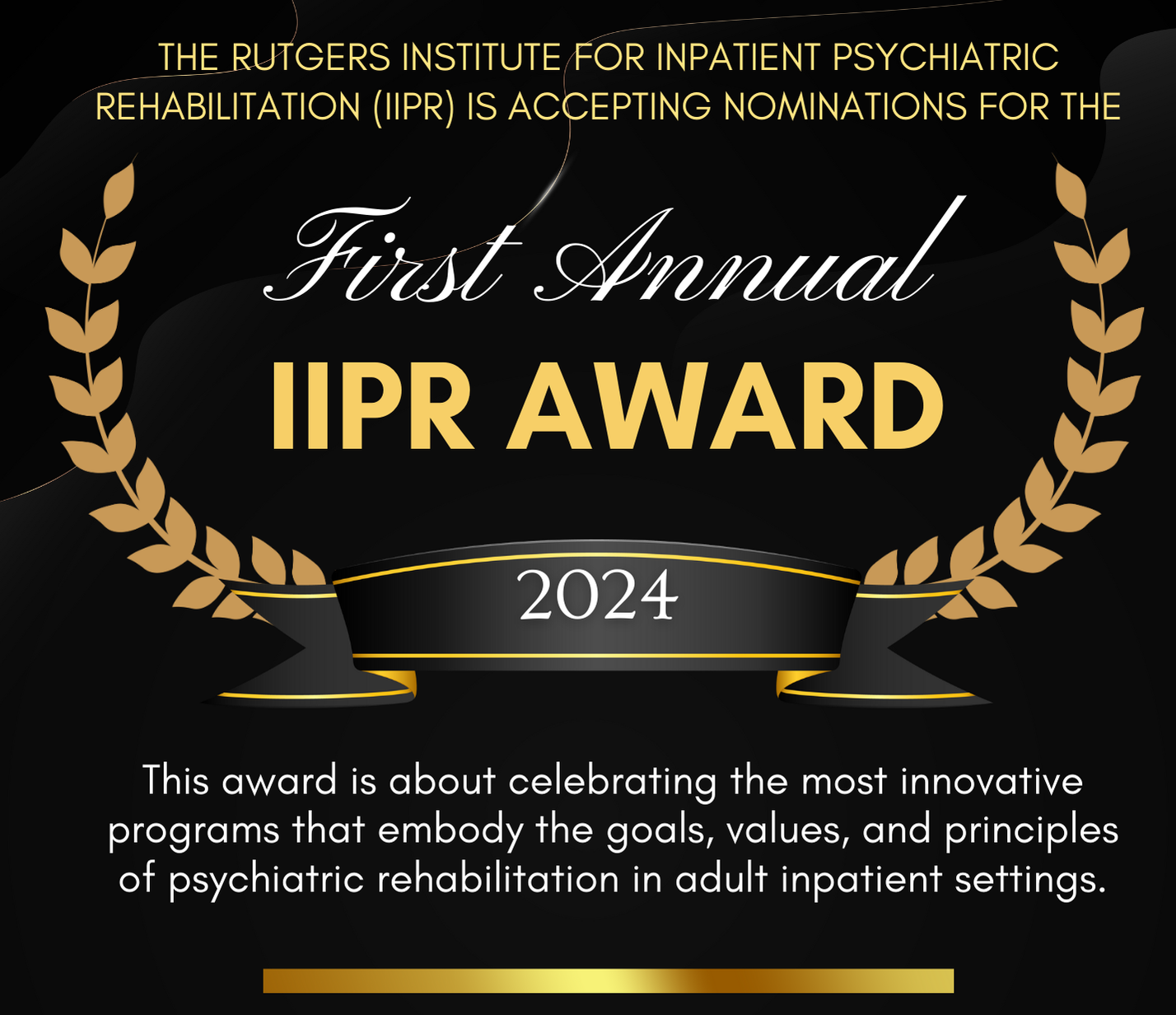 IIPR Award - Institute for Inpatient Psychiatric Rehabilitation