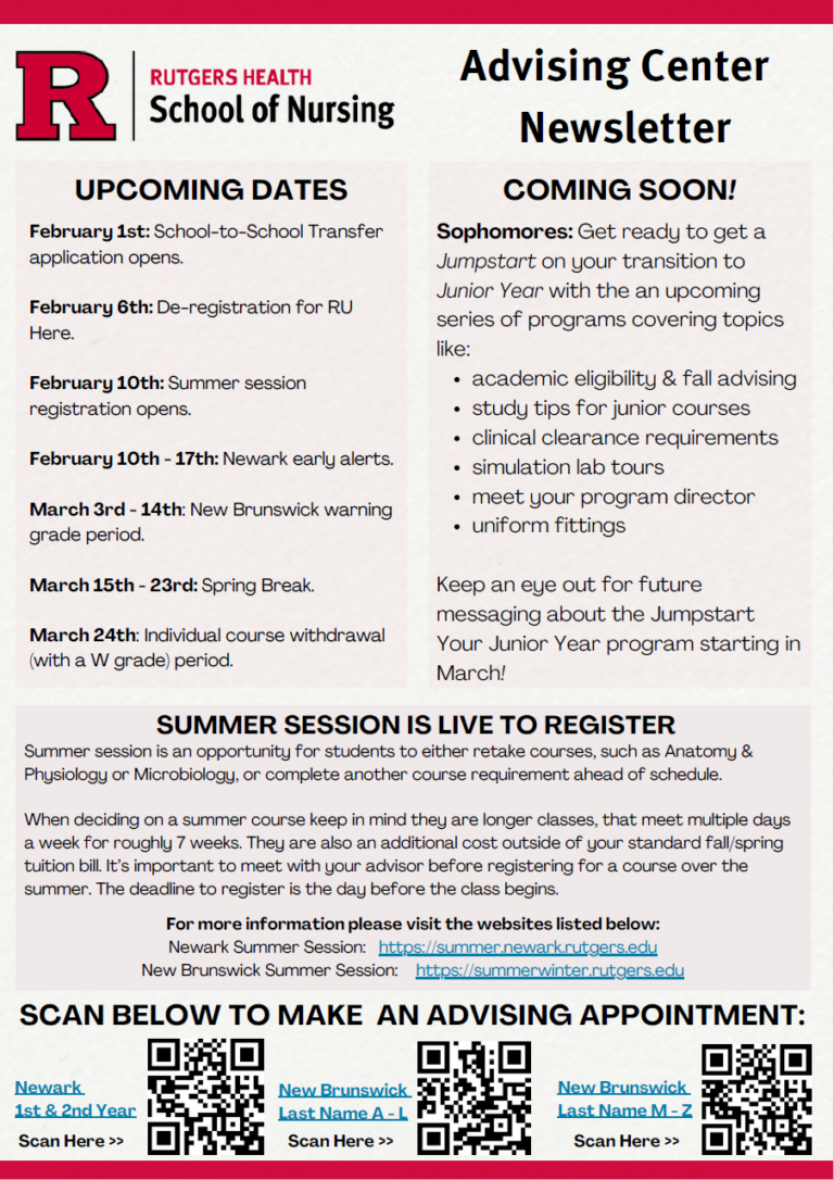 School-to-School Transfer – School of Nursing Advising Center
