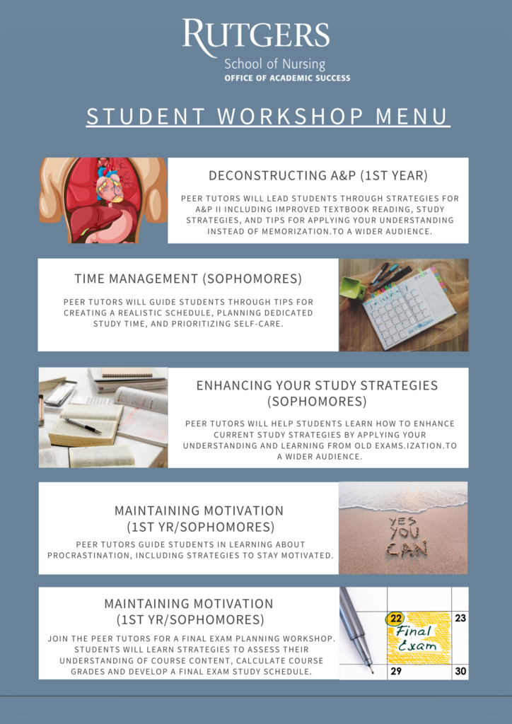 Success Workshops – The Office of Academic Success